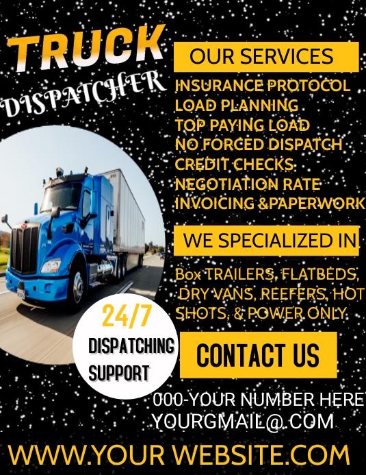 Plantilla de Camiones | PosterMyWall