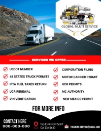 Trucking Dispatcher Flyer Template | PosterMyWall