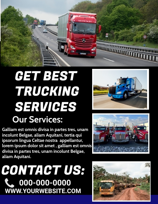 Trucking Flyer Template | PosterMyWall
