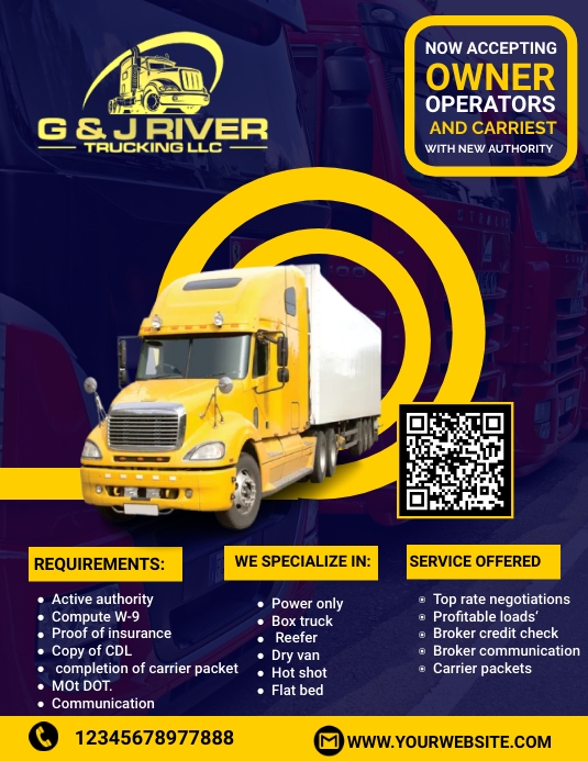 trucking flyers templates | PosterMyWall