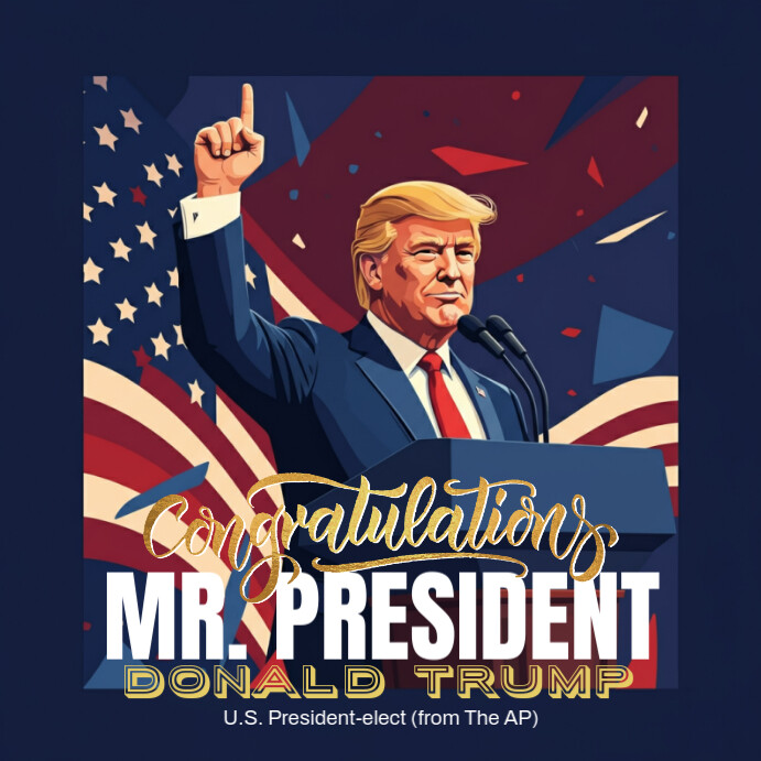 Copy of Trump 2024 Victory Post | PosterMyWall