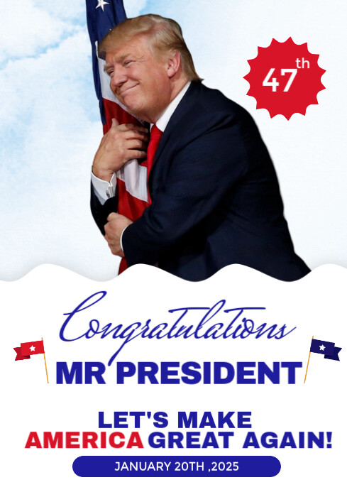 Plantilla de Trump President Flyer A3 | PosterMyWall