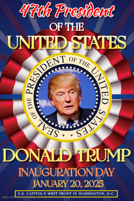 Donald Trump Inauguration Poster Thousands Protest In Washington DC