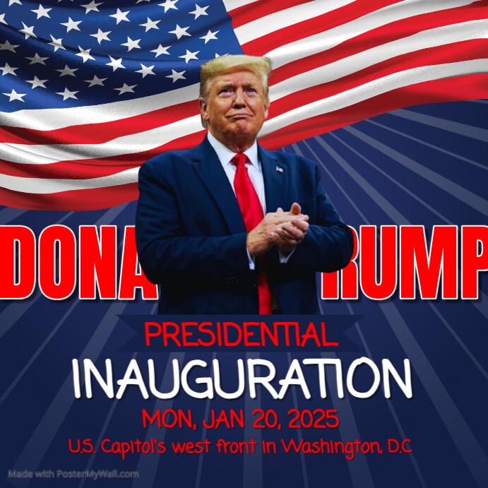 Plantilla de Trump Presidential Inauguration For January 2025 ...