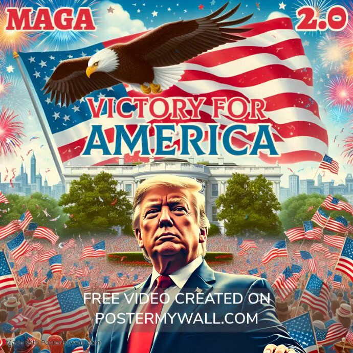 Copy of Trump Victory 2024 Instagram Post | PosterMyWall