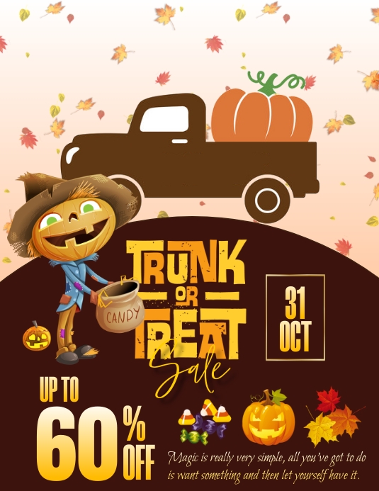 Trunk or treat Template | PosterMyWall