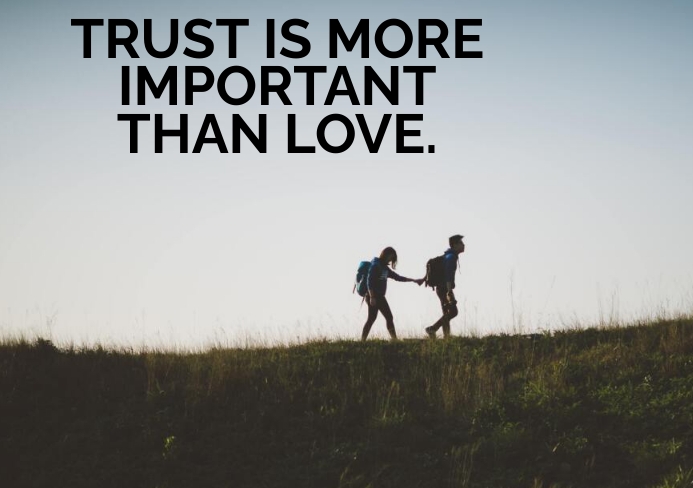 TRUST AND LOVE QUOTE TEMPLATE | PosterMyWall
