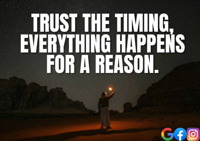 TRUST AND REASON QUOTE TEMPLATE | PosterMyWall