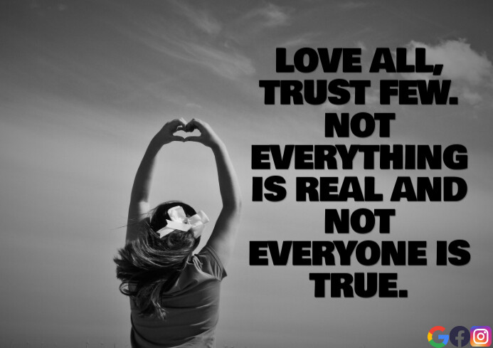 TRUST AND TRUE QUOTE TEMPLATE | PosterMyWall