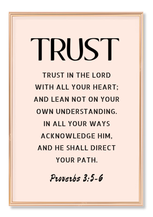 TRUST- Inspirational Wall Art Templat | PosterMyWall