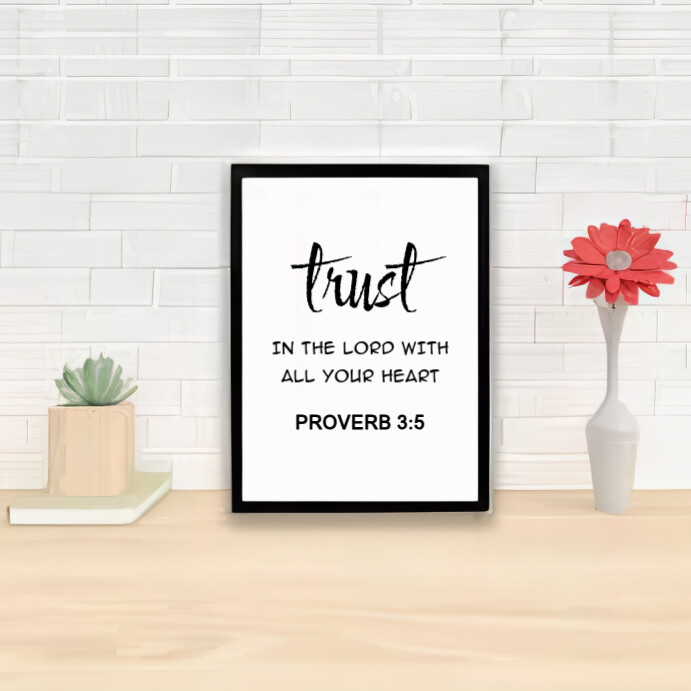 Modèle TRUST - Inspirational Wall frame | PosterMyWall