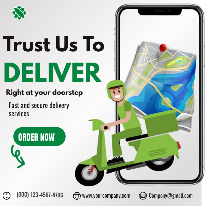 Trust our delivery Templat | PosterMyWall