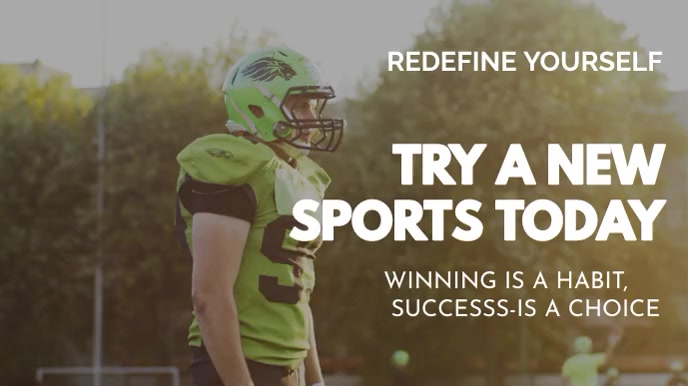 Try A New Sport Game Digital Display Template | PosterMyWall