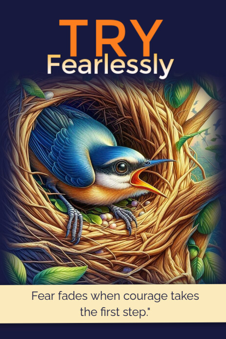 Try fearlessly Template | PosterMyWall