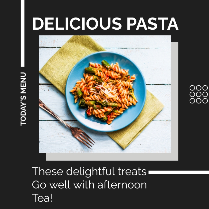 Try Our Delicious Pasta Today! Template | PosterMyWall