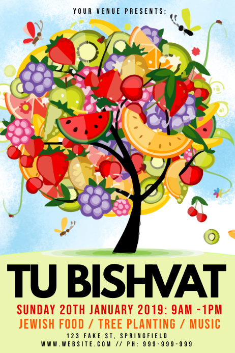 Tu Bishvat Poster Template | PosterMyWall