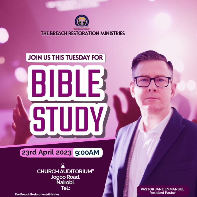 Copy of Tuesday Bible Study | PosterMyWall