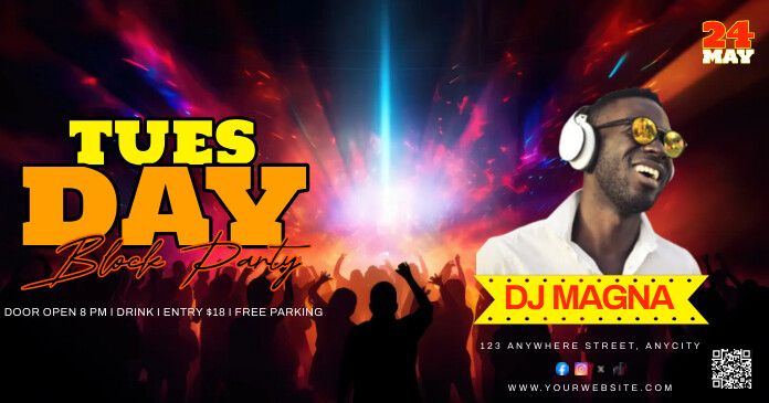 tuesday block party Template | PosterMyWall