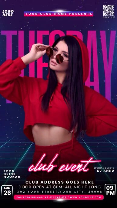 Plantilla de Tuesday Club Event | PosterMyWall