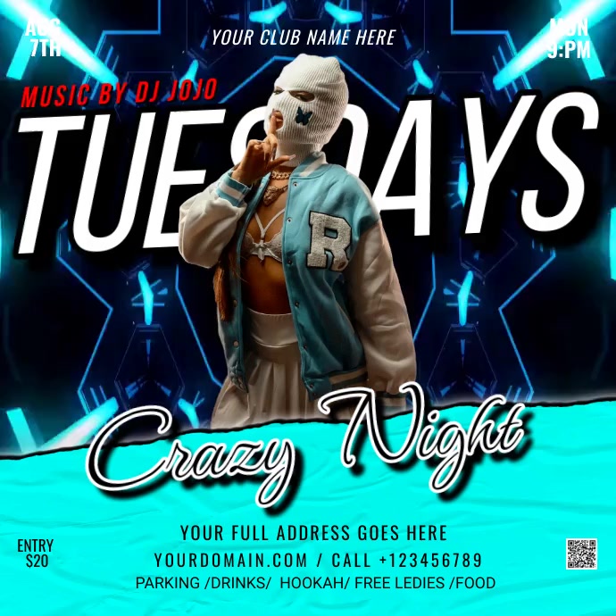 Copy of TUESDAY CLUB PARTY | PosterMyWall