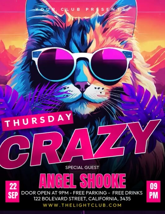 Tuesday Crazy Party Template | PosterMyWall