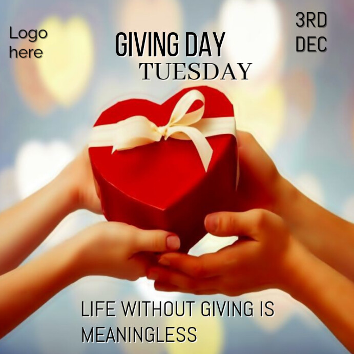 Tuesday giving day Template | PosterMyWall
