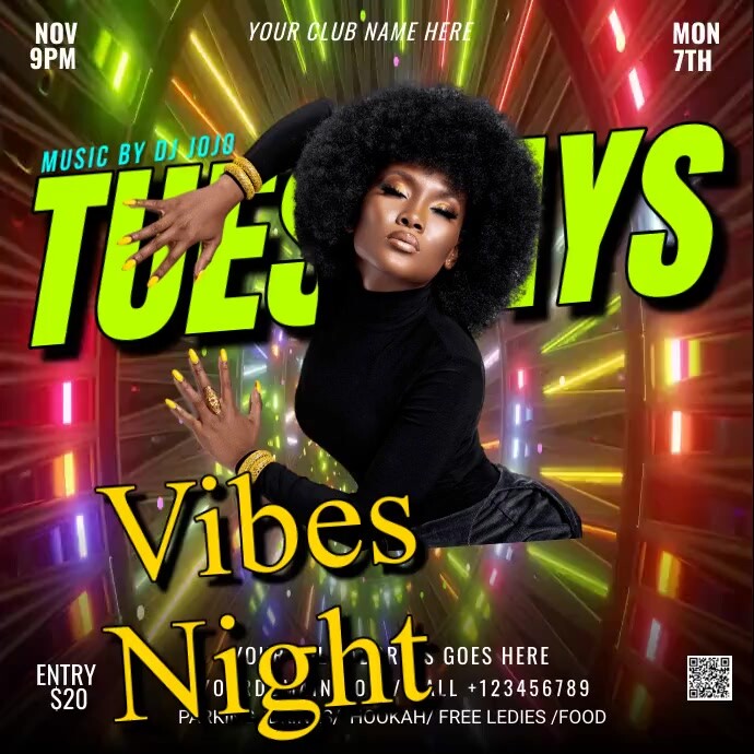 TUESDAY NIGHT Template | PosterMyWall
