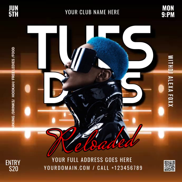 TUESDAY NIGHT Template | PosterMyWall