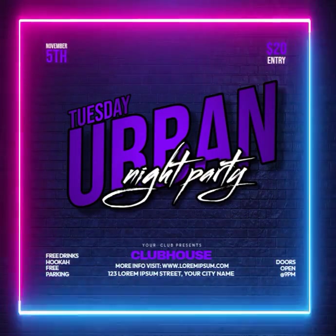 Tuesday Night Party Template | PosterMyWall