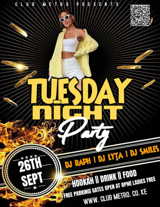 Copy of Tuesday night party flyer | PosterMyWall