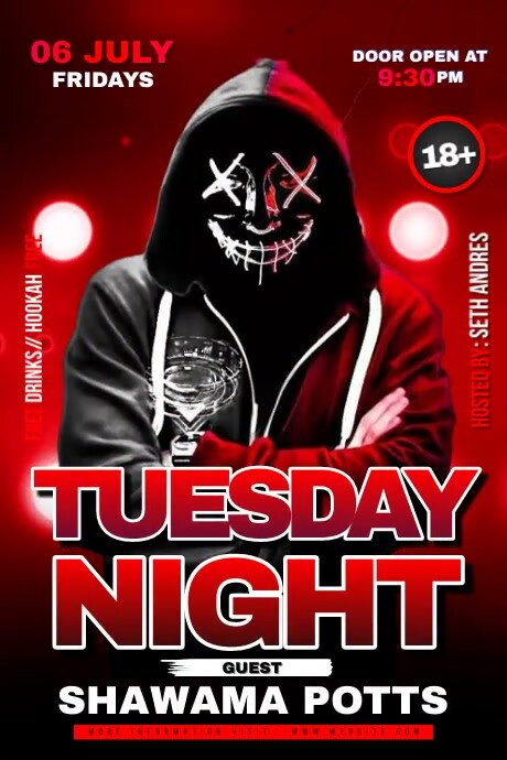 Copy of Tuesday Night Party Video | PosterMyWall