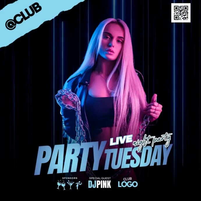 Plantilla de Tuesday Party Ads | PosterMyWall