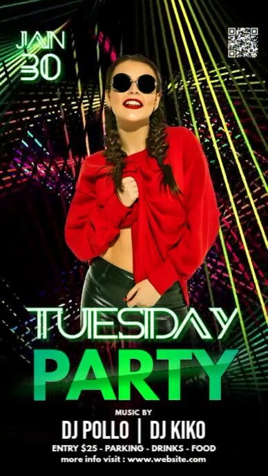 Tuesday Party Club Template | PosterMyWall