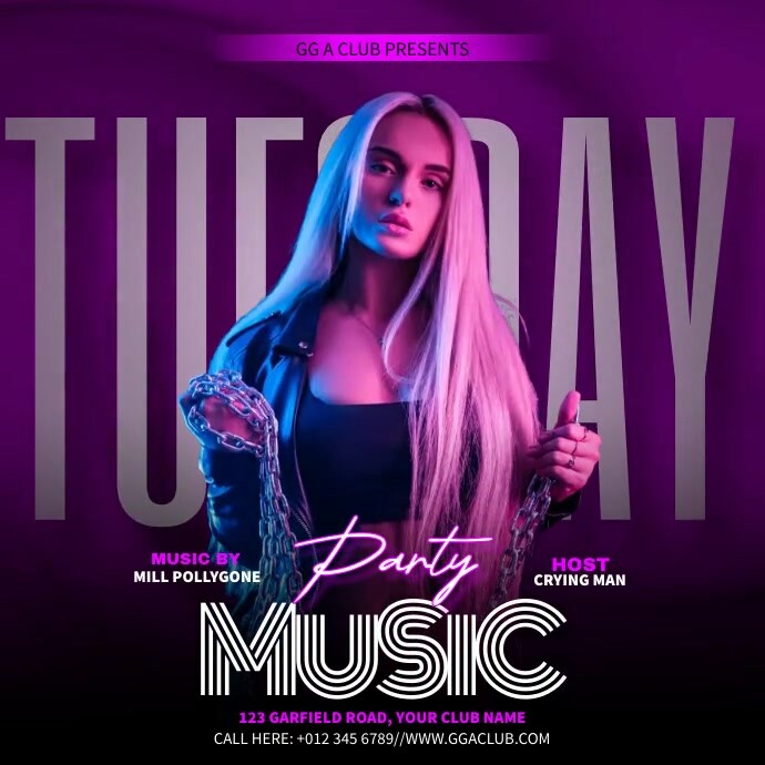 Plantilla de Tuesday Party Template | PosterMyWall