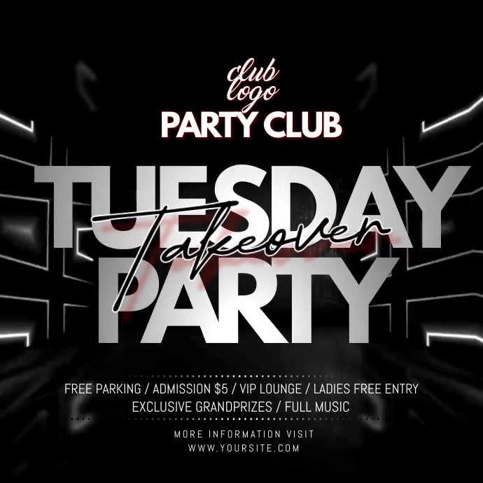 Tuesday Party Template | PosterMyWall