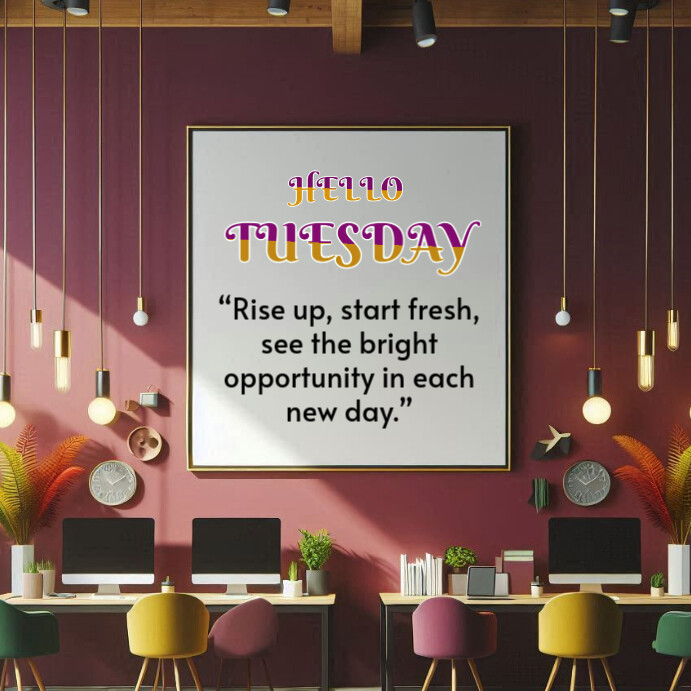 TUESDAY QUOTE Templat | PosterMyWall