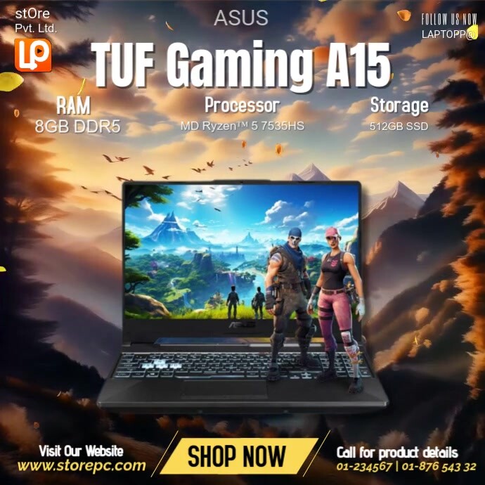 Tuf Gaming Laptop Template | PosterMyWall