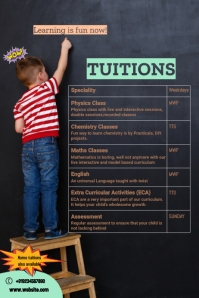 Tuition Template | PosterMyWall