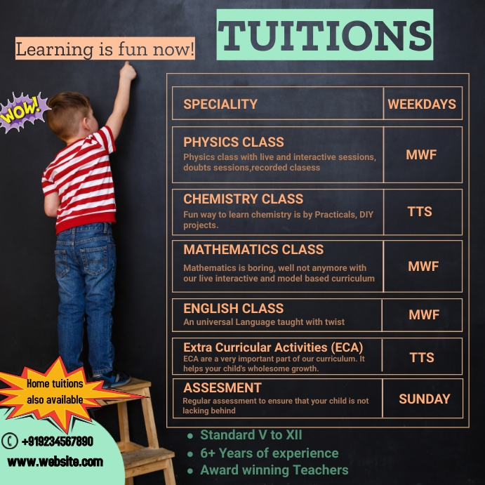 Copy of Tuition | PosterMyWall