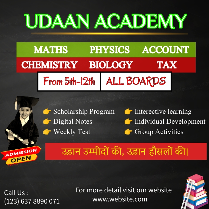 Tuition Template | PosterMyWall