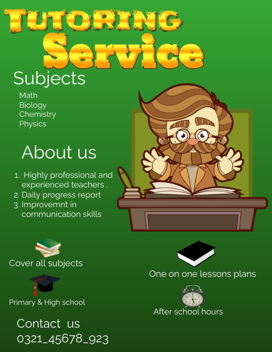 tuition flyer Template | PosterMyWall