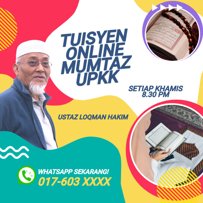 Tuition Online Mumtaz Facebook Instagram Post Template | PosterMyWall