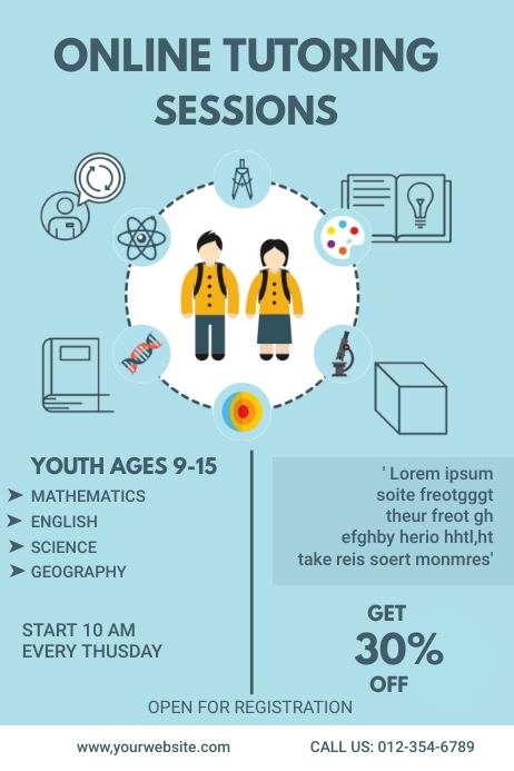 Tuition Service flyer Template | PosterMyWall