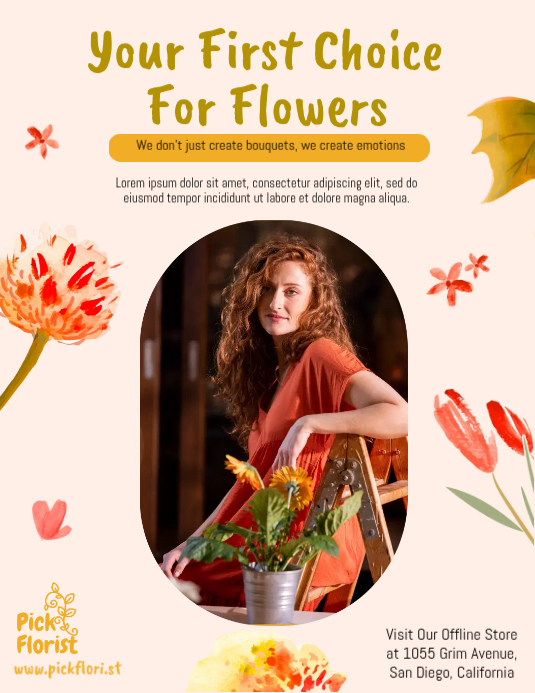 Tulips Flower Ads Template | PosterMyWall