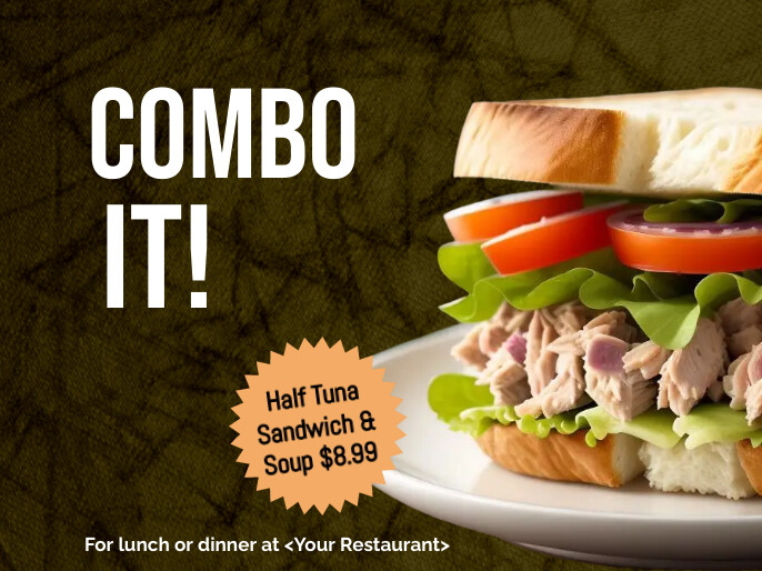 Tuna Combo Template | PosterMyWall