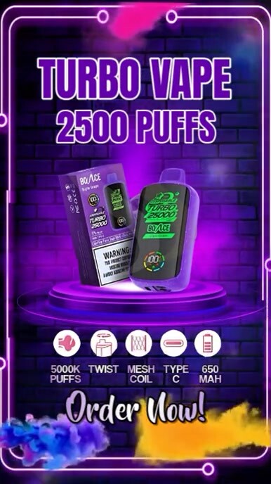 Turbo Vape Dispo Template | PosterMyWall