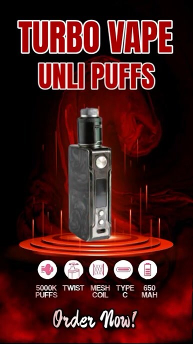 Turbo Vape Unli Puffs Template | PosterMyWall
