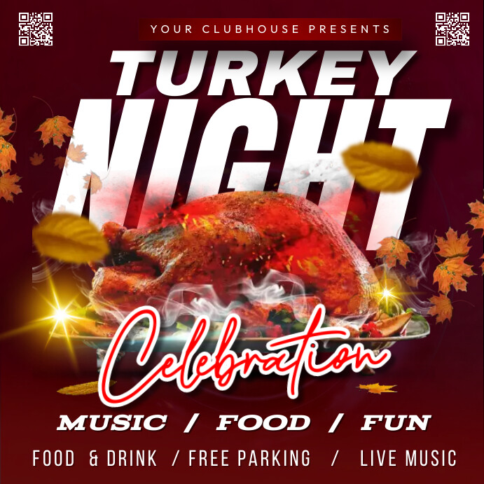 TURKEY NIGHT Template | PosterMyWall
