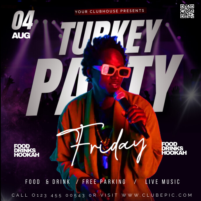 Copy of TURKEY PARTY | PosterMyWall