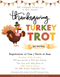 Turkey Trot Invitation Template | PosterMyWall